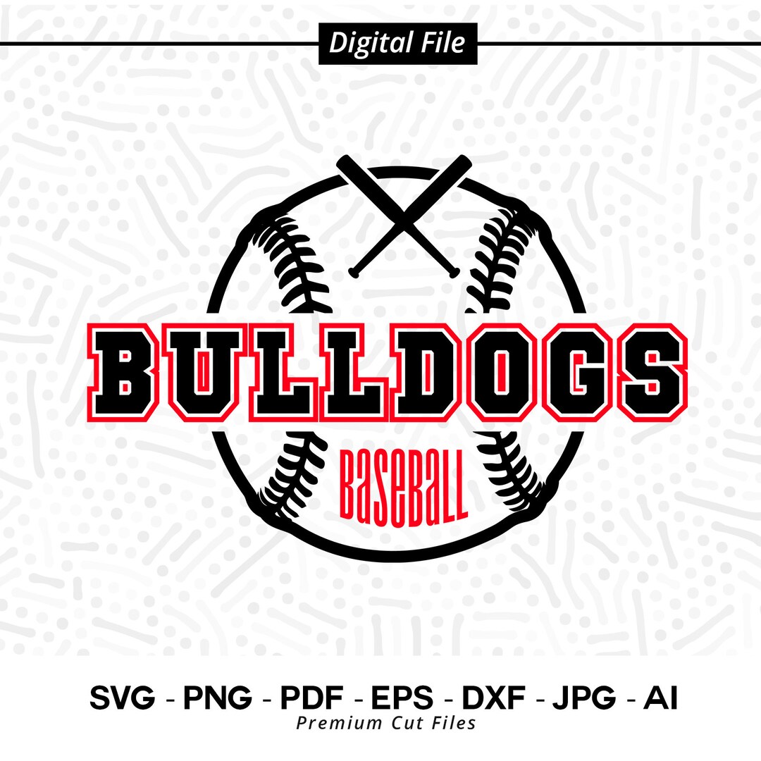 Baseball SVG PNG, Bulldogs, Baseball, Svg, Bulldog Baseball, Bulldogs ...