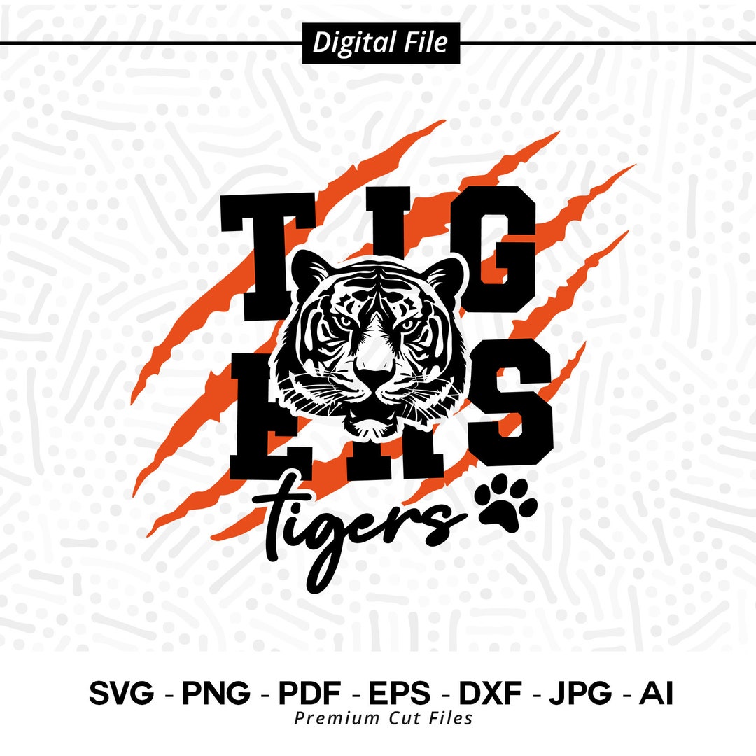Tigres SVG PNG, svg visage de tigre, griffes de tigre svg, Svg de patte ...