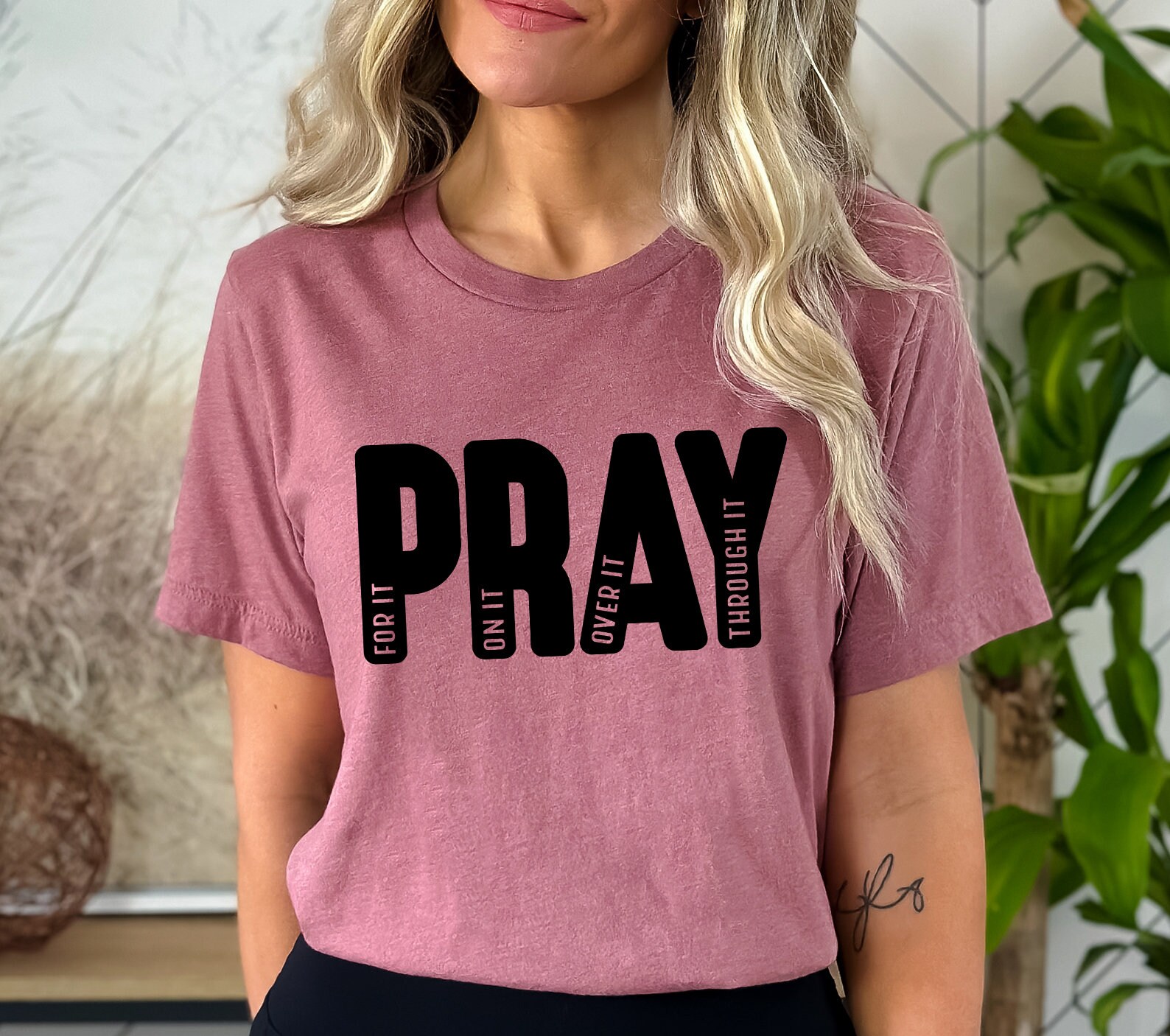 Pray SVG PNG Pray on It Pray Through It Pray Over It - Etsy