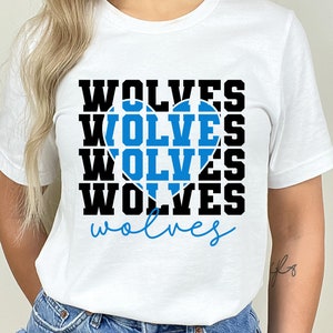 Stacked Wolves SVG, Wolves Mascot Svg, Wolves Svg, Wolves School Team ...