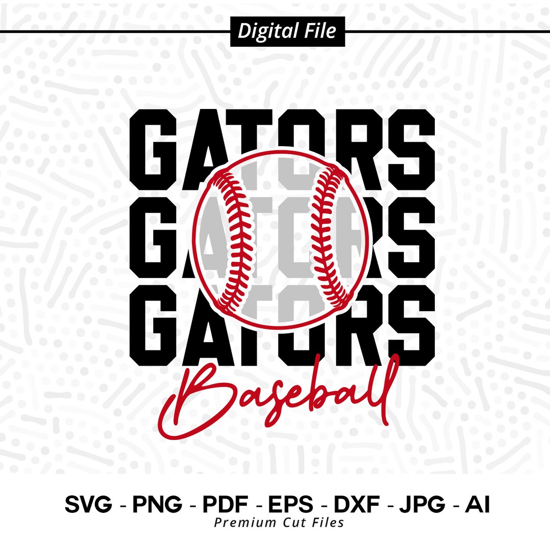 Baseball SVG PNG, Gators, Baseball, Svg, Gator Baseball, Gator, Gator ...