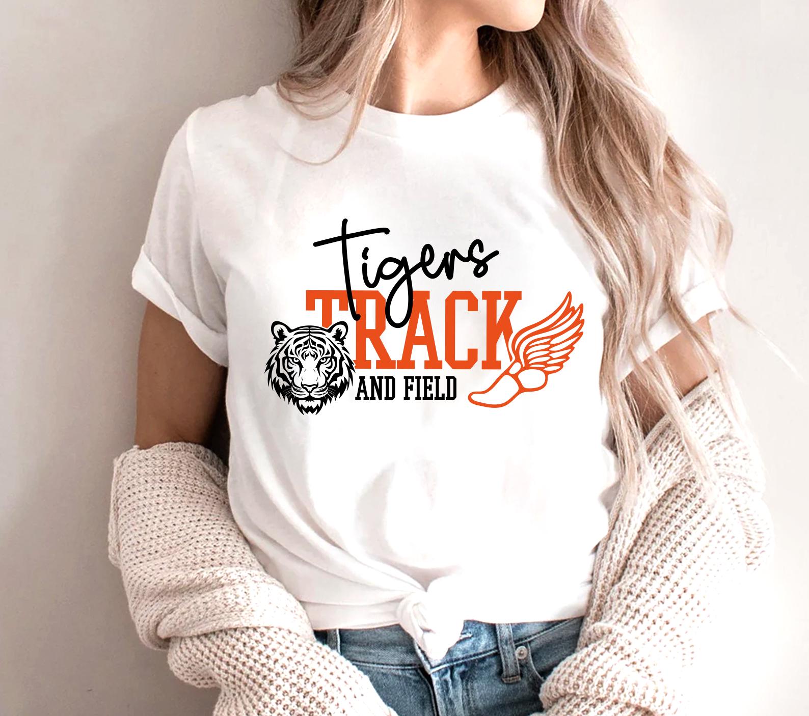 Tigers Track and Field SVG, Team Logo, Running Clipart (digital ...