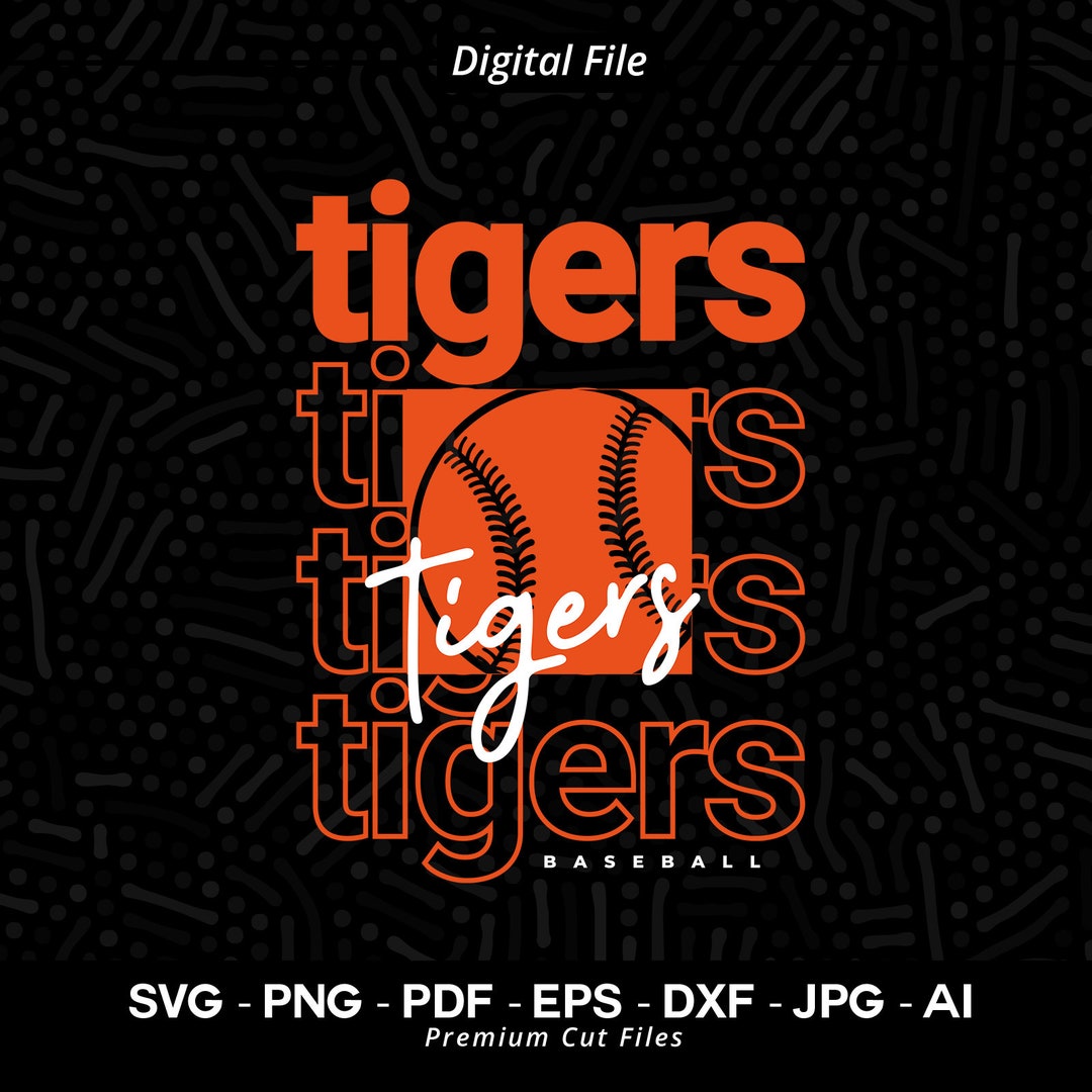 Tigers Baseball SVG PNG, Baseball Svg, Tigers Svg, Baseball Shirt Svg ...