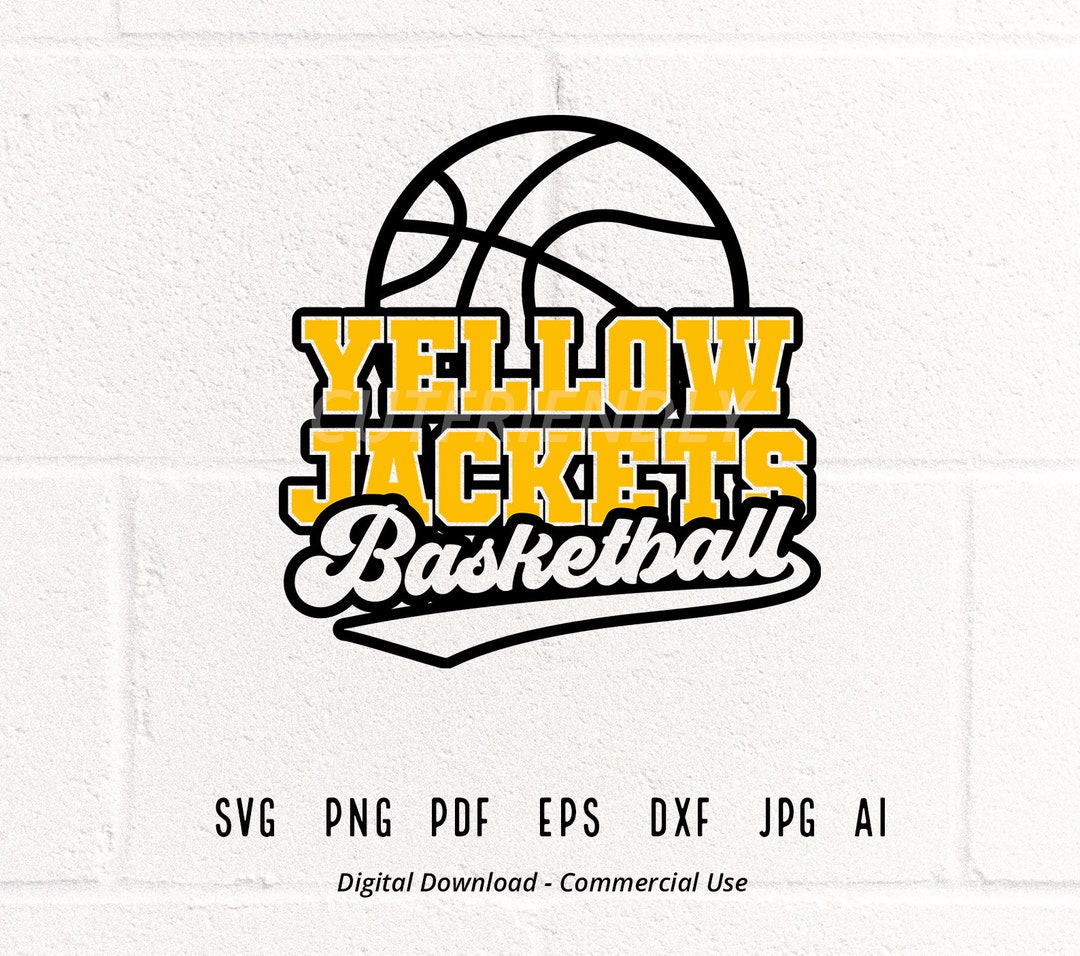 Yellow Jackets SVG PNG, Yellow Jackets Basketball Svg, Yellow Jackets ...