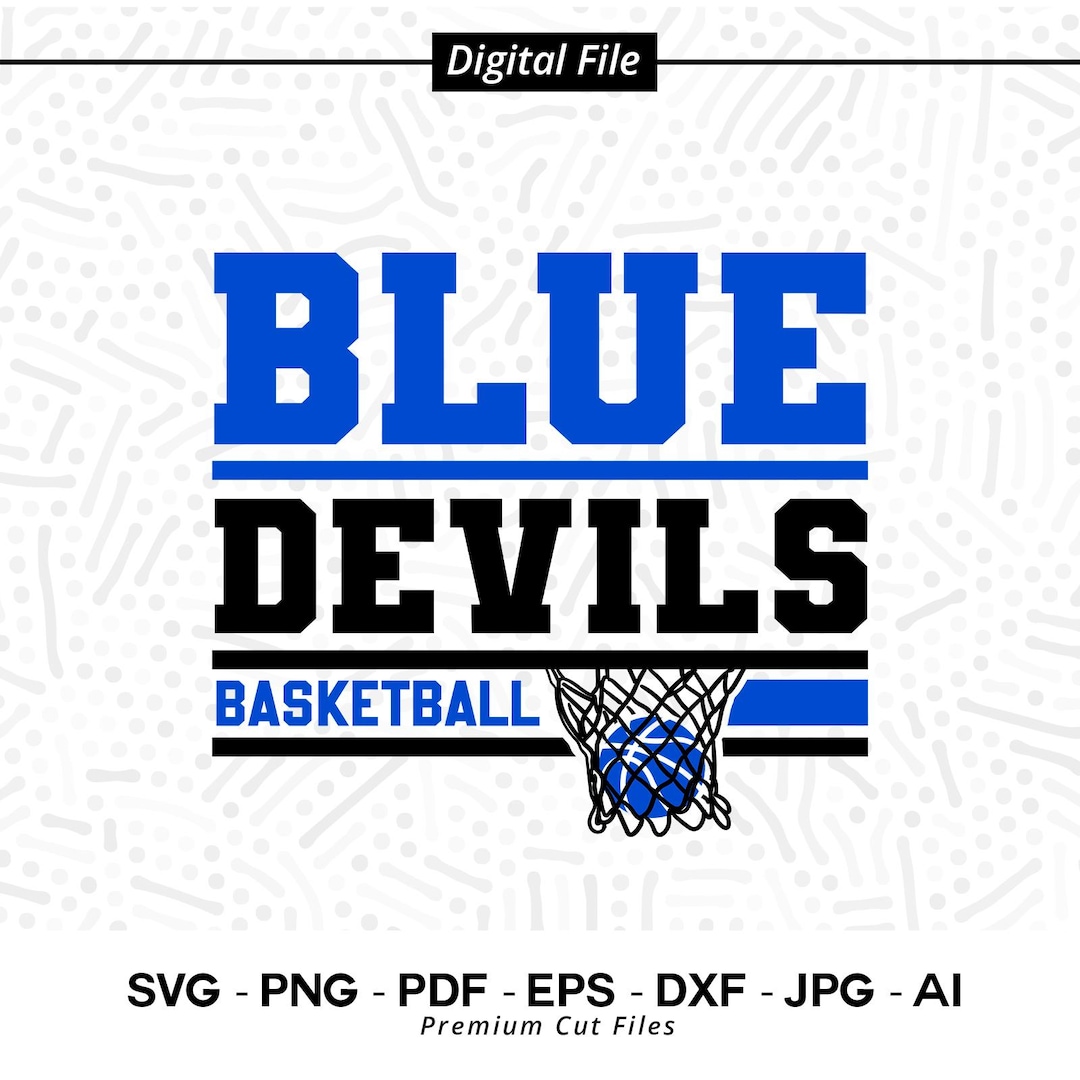 Blue Devils SVG PNG, Blue Devils Basketball Svg, Blue Devils Cheer ...