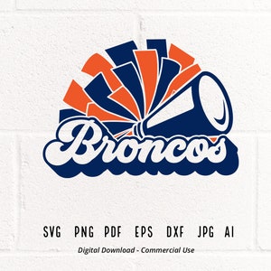 Bronco Pom Megaphone Png - Etsy