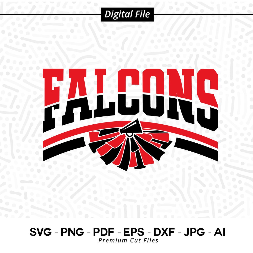 Falcons Cheer SVG PNG, Falcons Svg, Falcon, Cheer Svg, Falcons Vibes ...