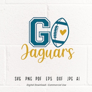 GO Jaguars SVG, Jaguars Mascot Svg, Jaguars Svg, Jaguars School Team ...