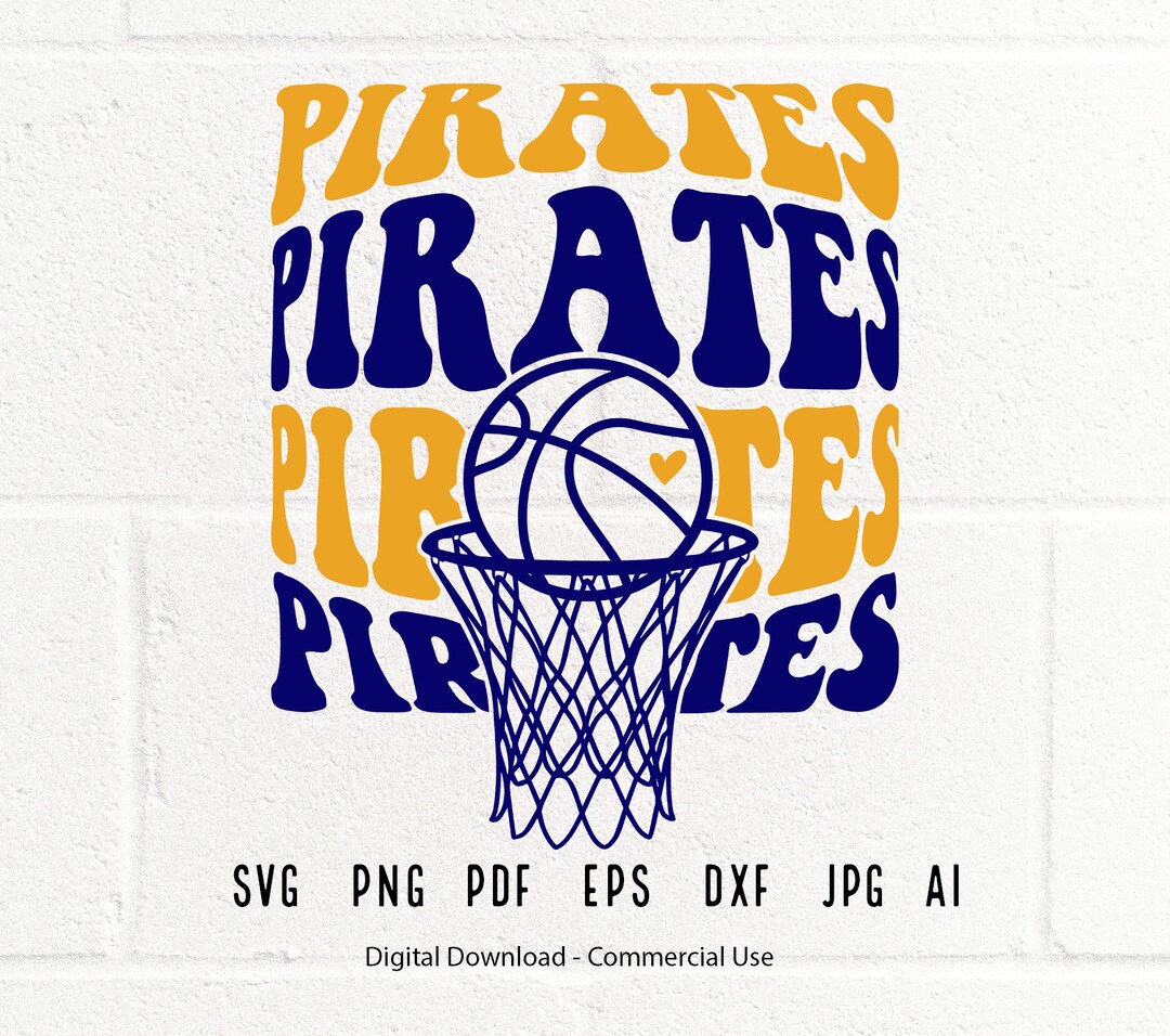 Pirates Basketball SVG PNG, Pirates Mascot Svg, Pirates Svg,pirates ...