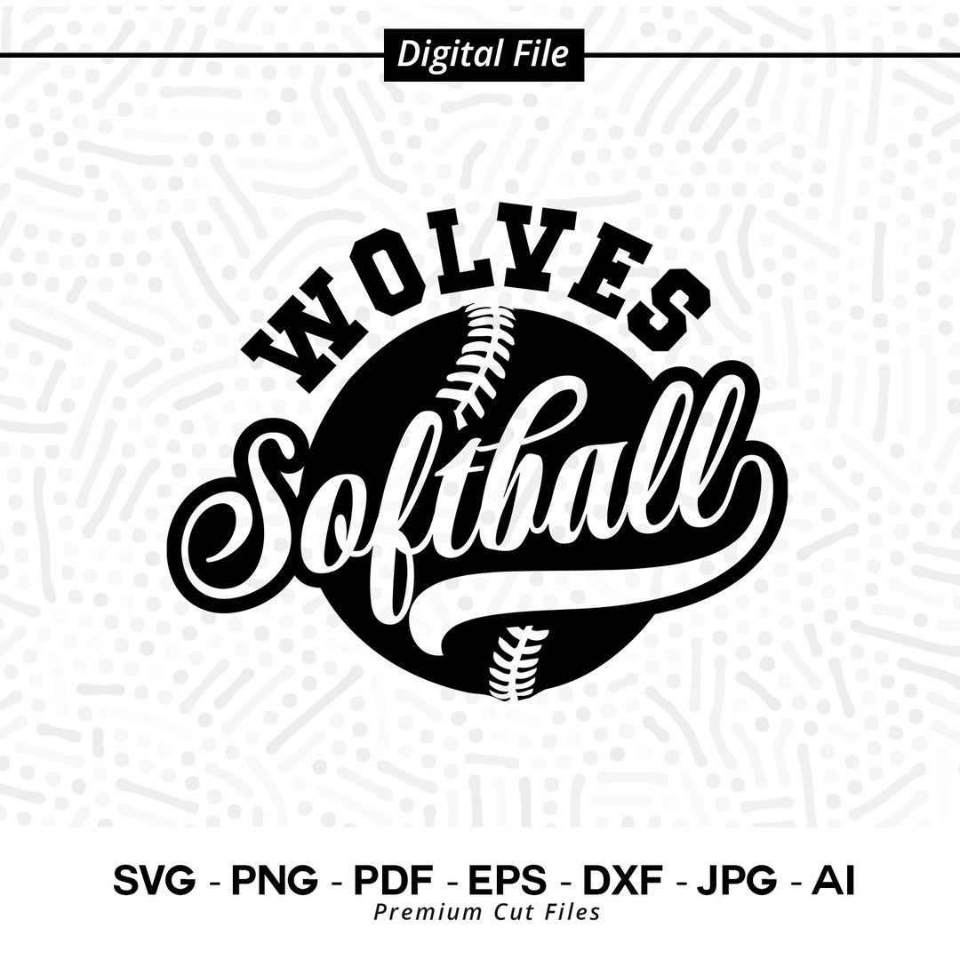 Wolves Softball Svg Png, Wolves, Softball, Shirt Design, Softball ...