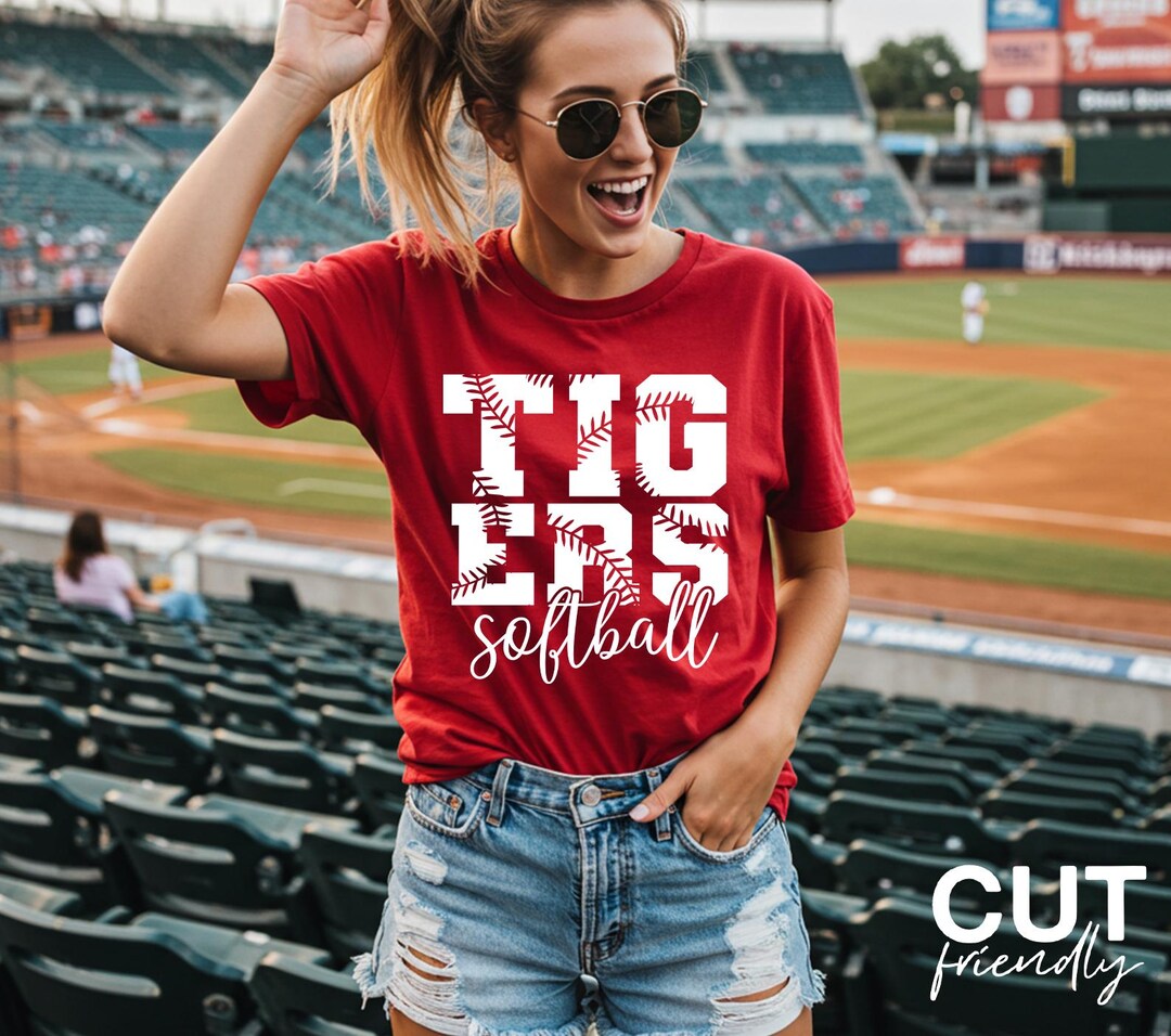 Tigers Softball SVG, Team Shirt Design (digital Download) - Etsy