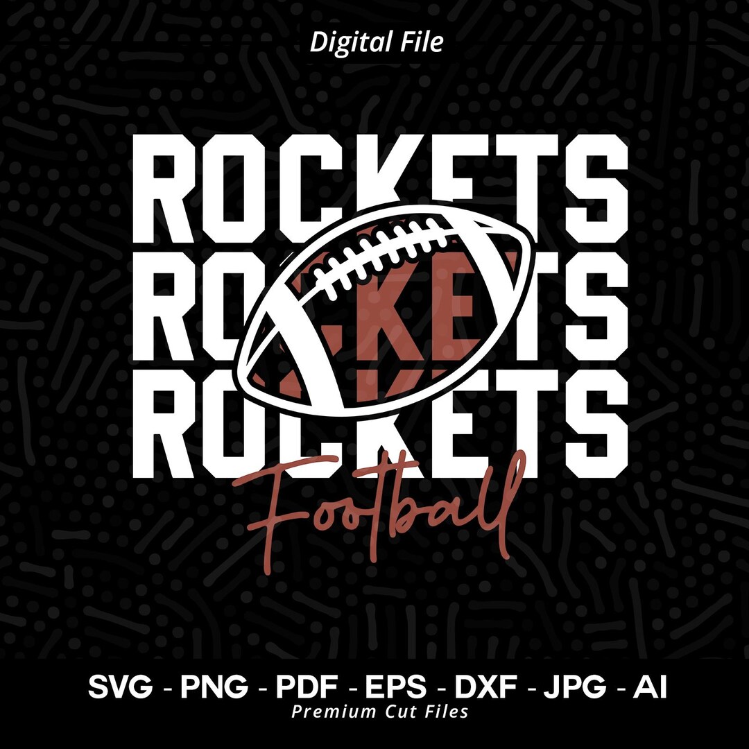 Football SVG PNG, Rockets, Football, Svg, Rocket Football Svg, Rocket ...