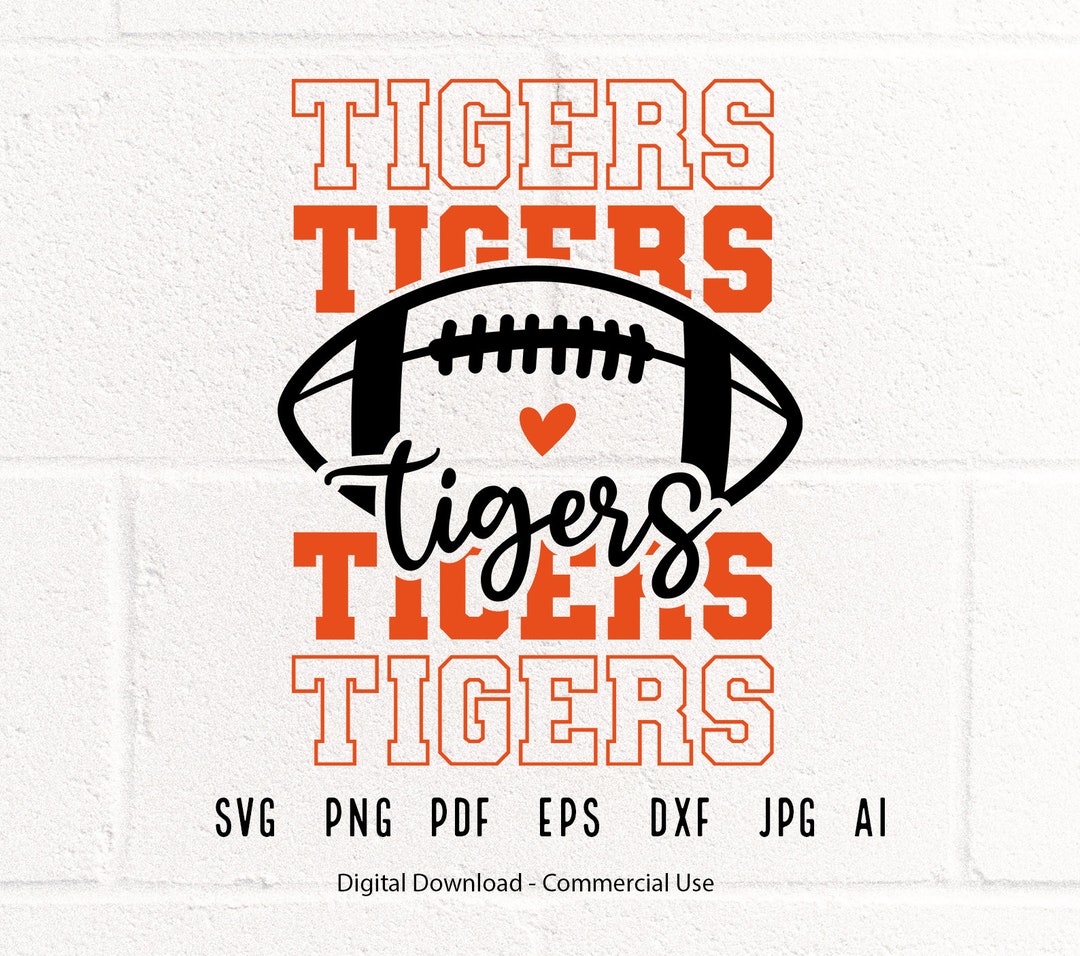 Tigers SVG, Tigers Mascot Svg, Stacked Tigers Svg, Tigers School Team ...