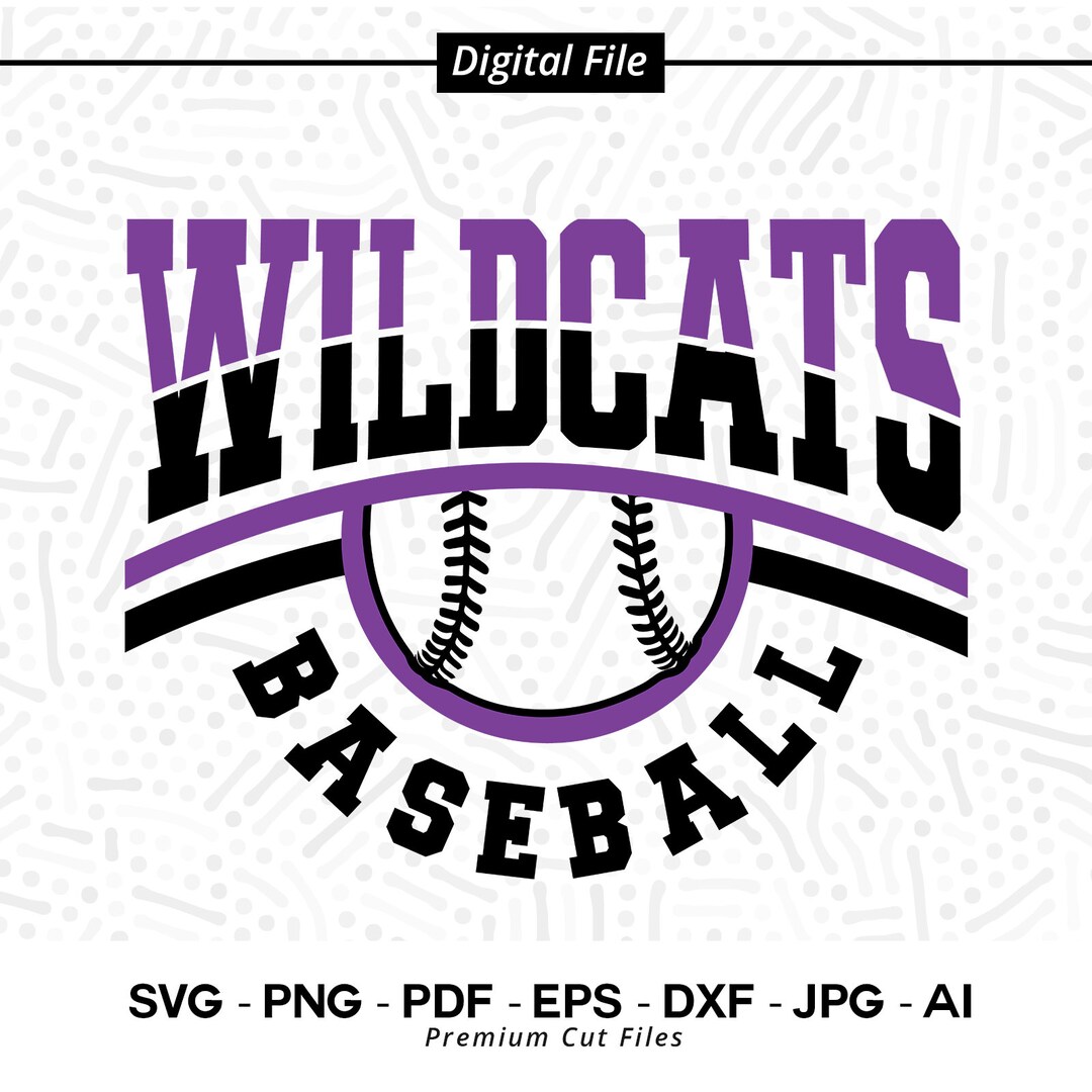 Baseball SVG PNG, Wildcat Baseball, Wildcat, Wildcats, Baseball Svg ...