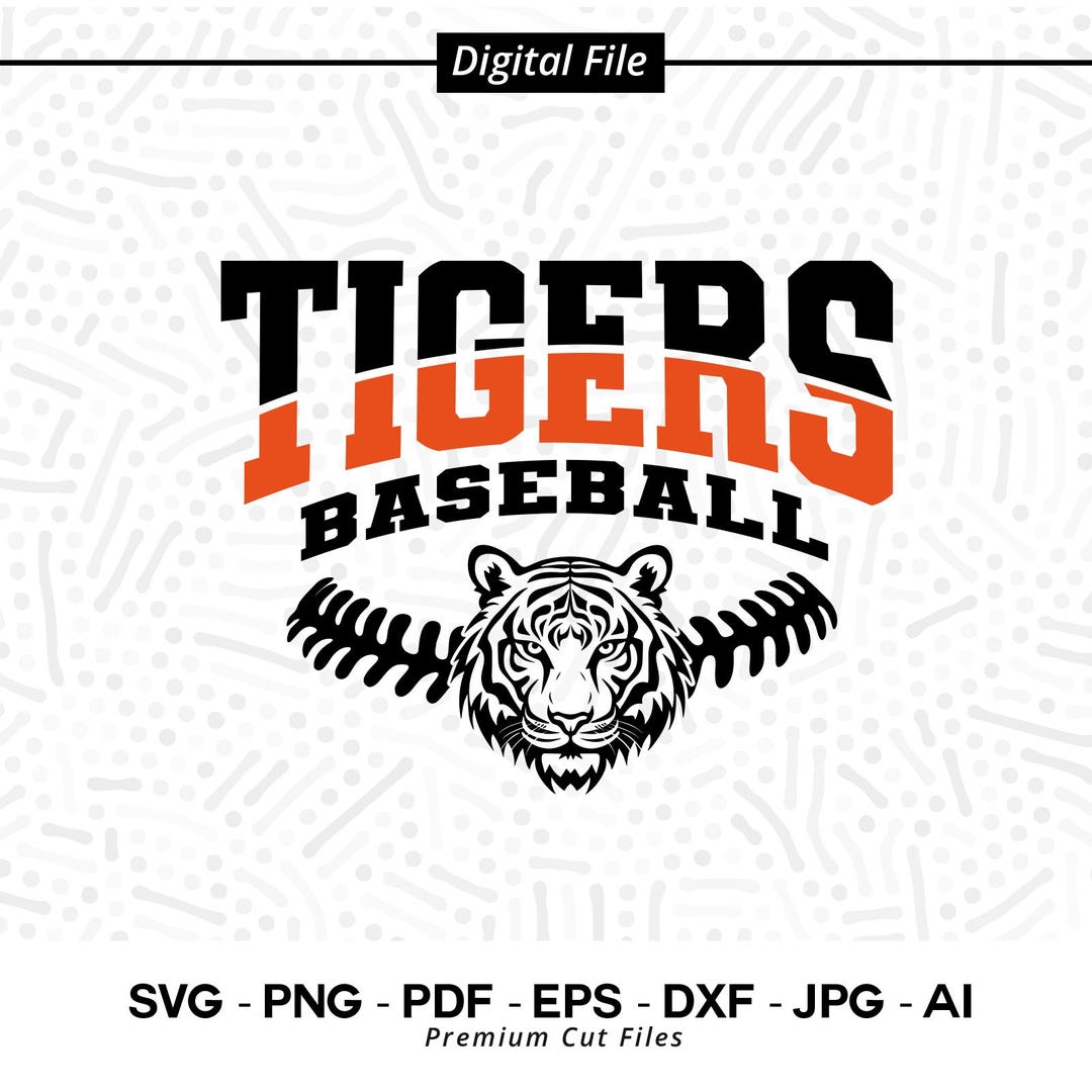 Tigers Baseball SVG, PNG, Tiger Design (digital File) - Etsy