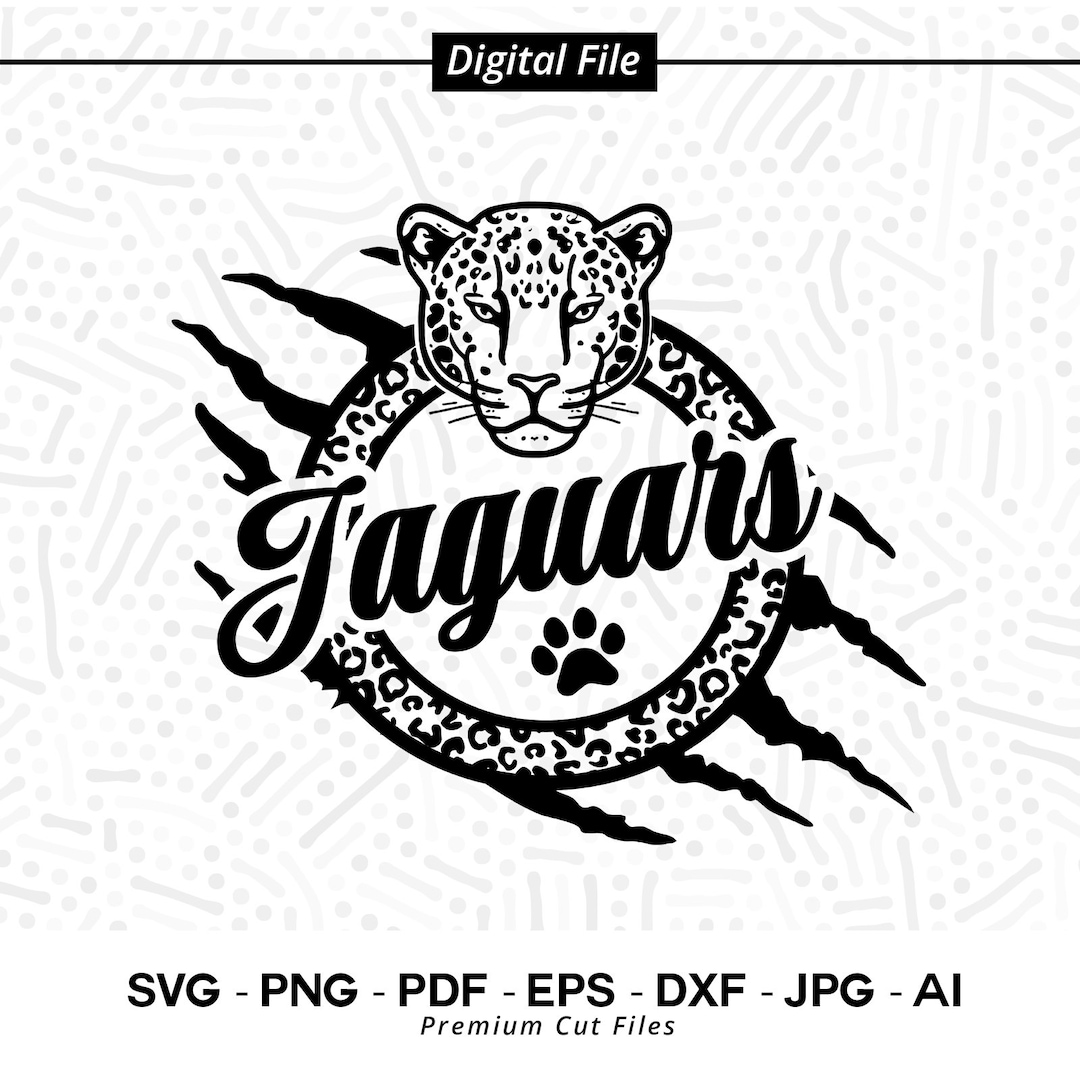 Leopard Jaguars Claw SVG, Jaguars, Leopard Svg, Jaguars Paw Svg ...