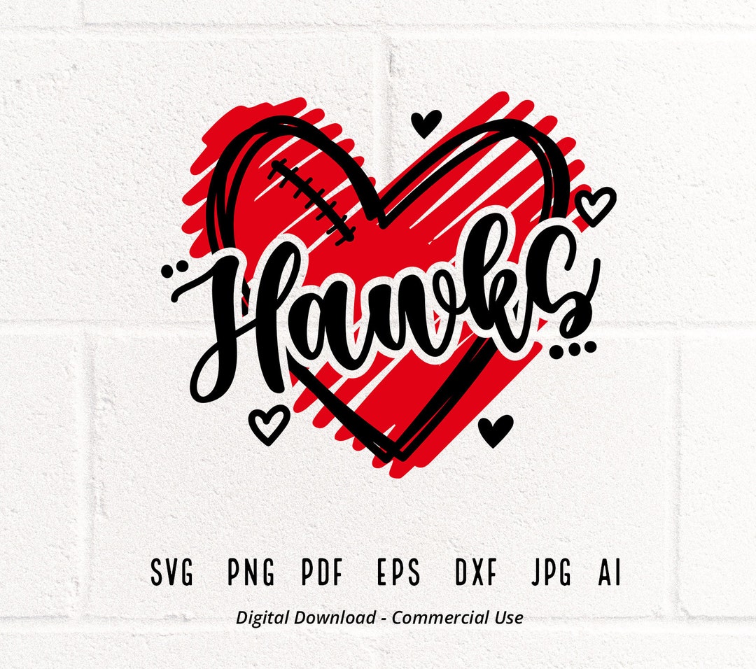 Hawk Heart Svg, Hawk, Hawks, Heart Svg, Png, Sublimation, Heart Clipart ...
