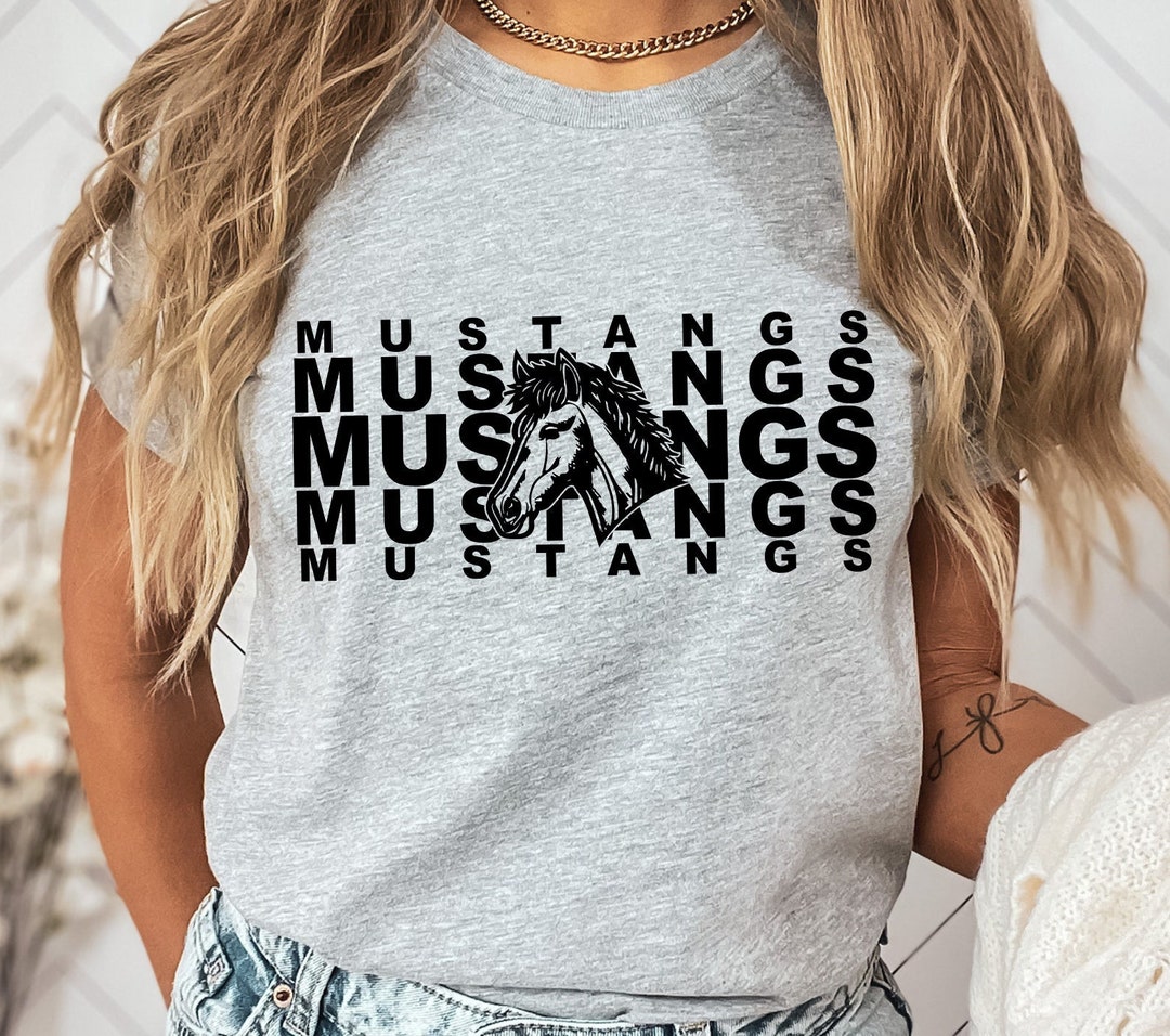 Mustangs SVG PNG Mustangs Face Svg Stacked Mustangs Svg - Etsy
