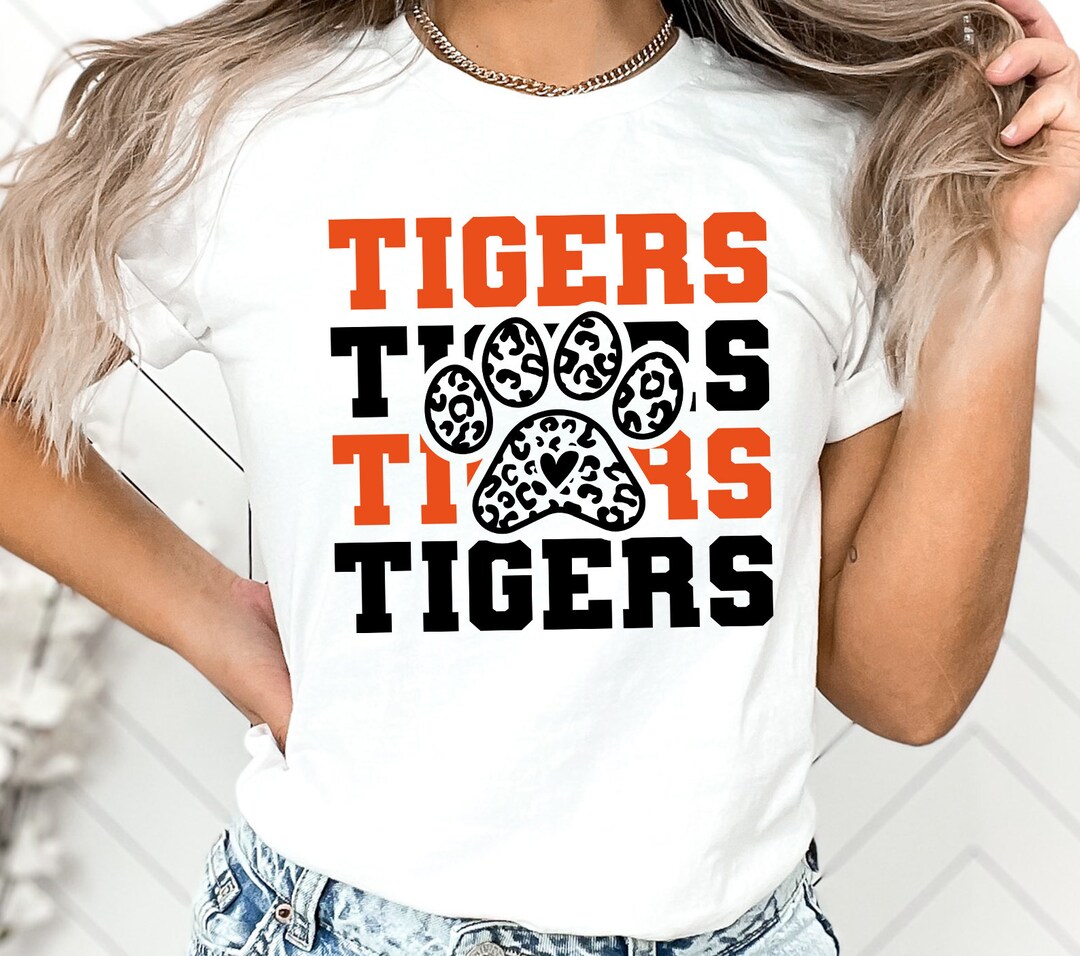 Stacked Tigers Paw SVG Tigers Mascot Svg Tigers Svg Tigers - Etsy