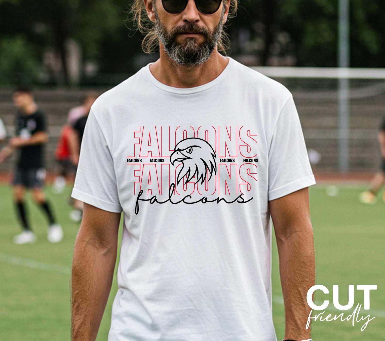 Fierce Falcons Mascot Design: Bold Falcon Head for School Spirit - Etsy