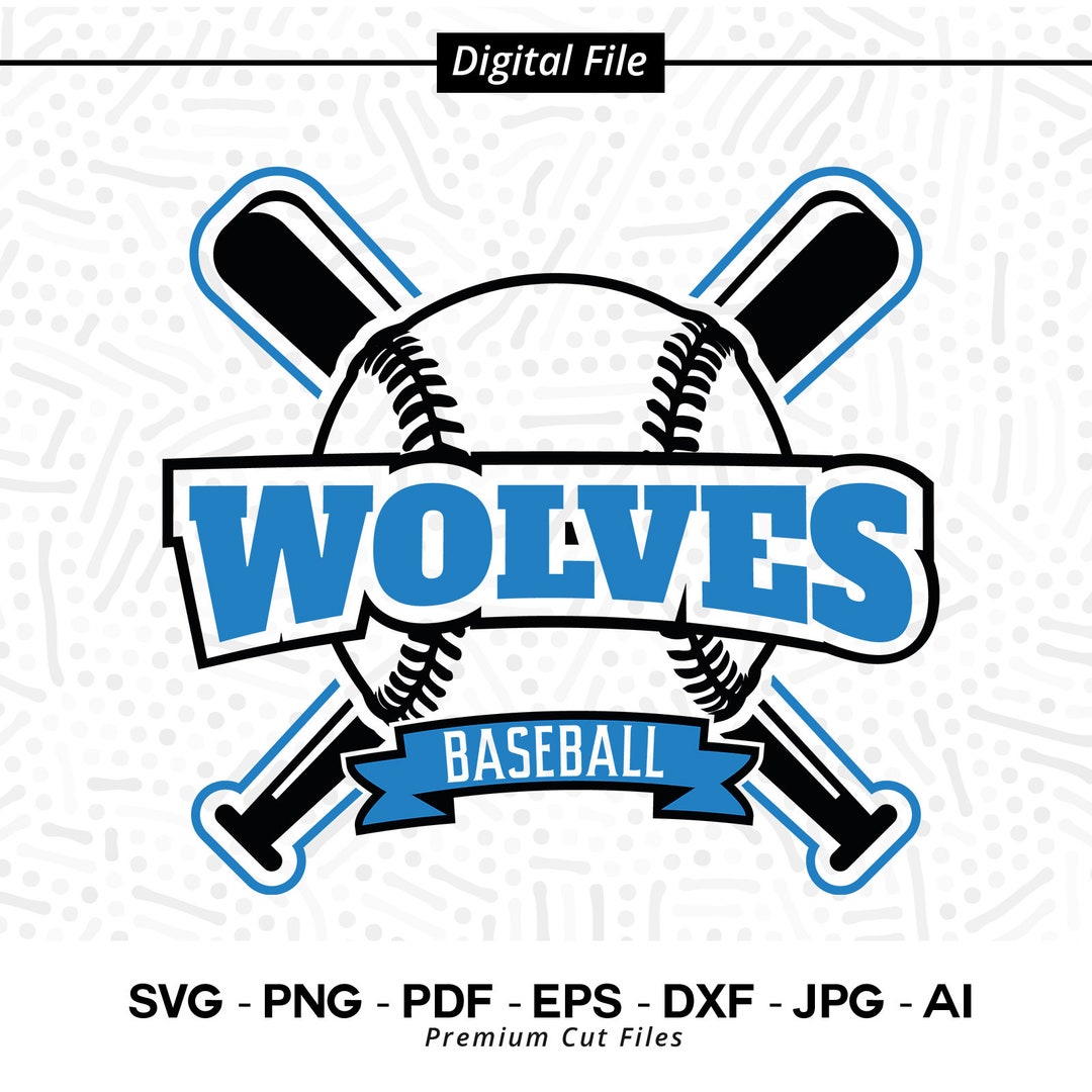 Wolves Baseball SVG PNG, Baseball Svg, Wolves Svg, Baseball Shirt Svg ...