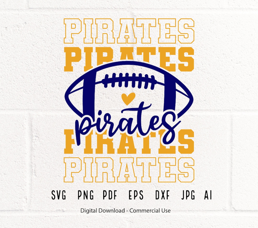 Pirates SVG, Pirates Mascot Svg, Stacked Pirates Svg, Pirates School ...