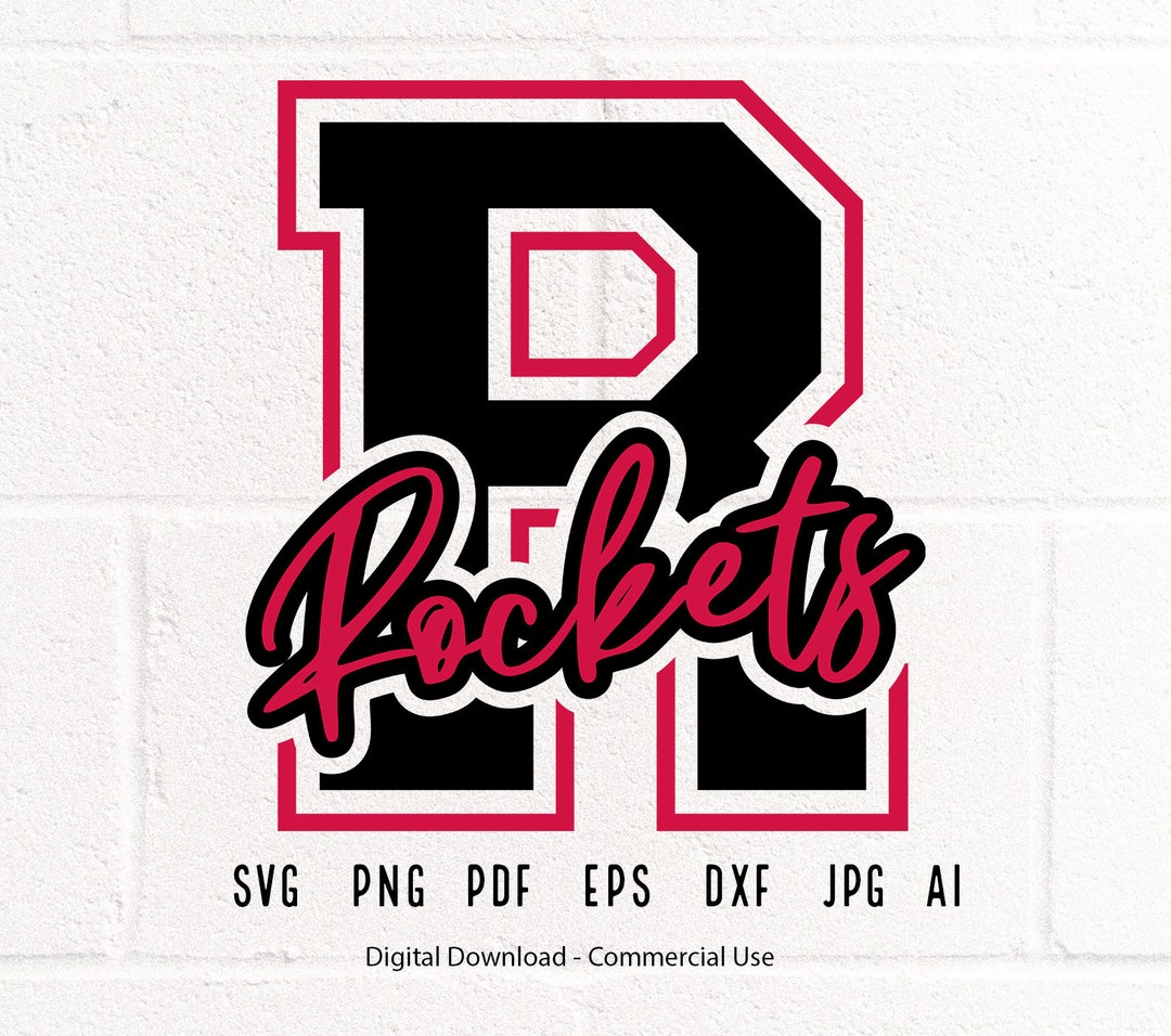 Rockets Mascot SVG, Cheer, Sport, Mom Design (digital Download) - Etsy