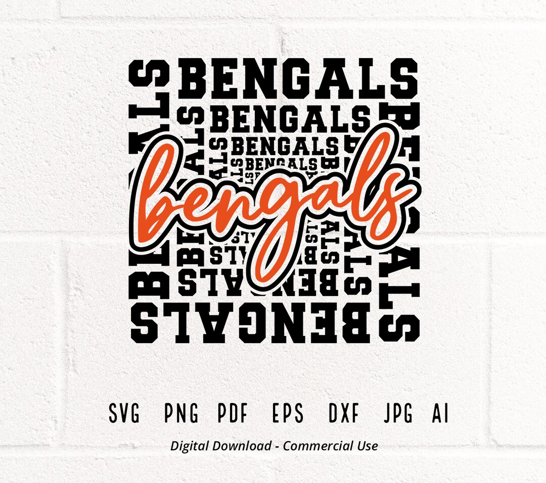 Bengals SVG PNG, Bengals Mascot Svg, Bengals Cheer Svg, Bengals Shirt ...