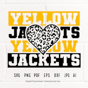 Yellow Jackets SVG PNG, Yellow Jackets Mascot Svg,yellow Jackets ...