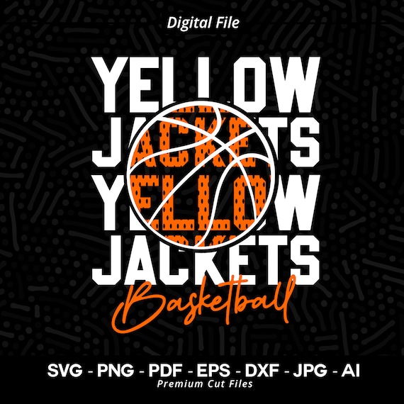 Yellow Jackets Basketball Logo Vintage Y2K Baden Georgia Tech Yellow