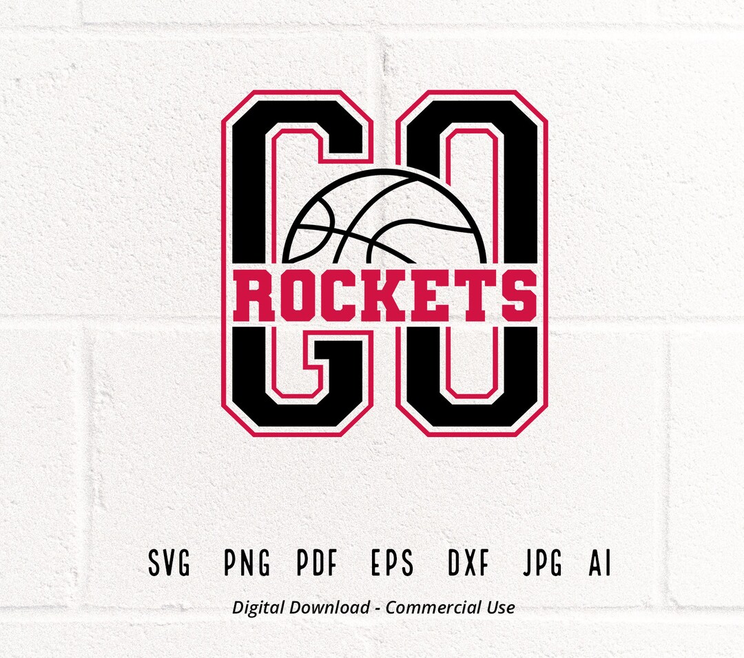 GO Rockets SVG PNG, Rockets Mascot Svg, Rockets Svg, Rockets Cheer Svg ...