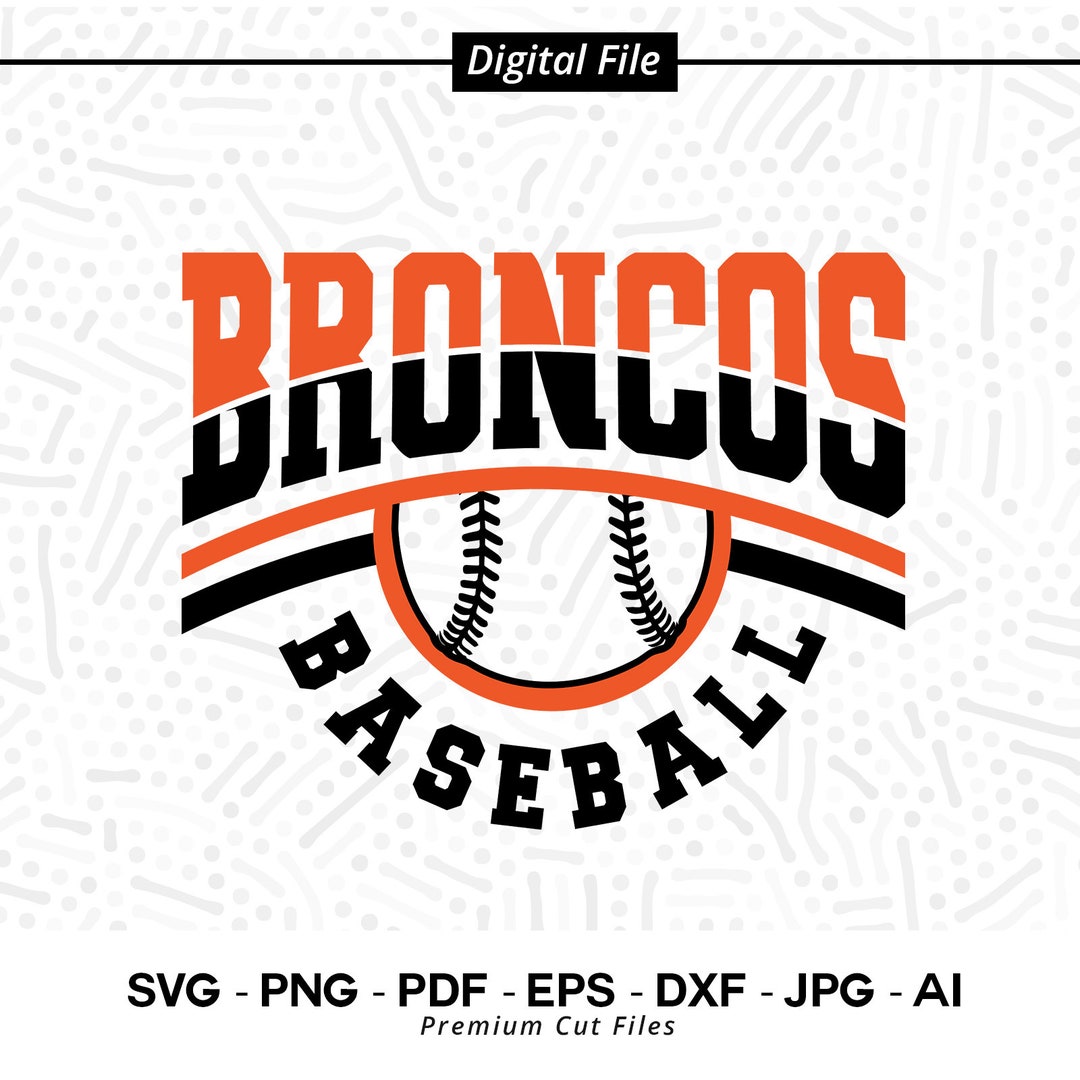 Baseball SVG PNG, Broncos, Baseball, Svg, Bronco Baseball, Bronco ...