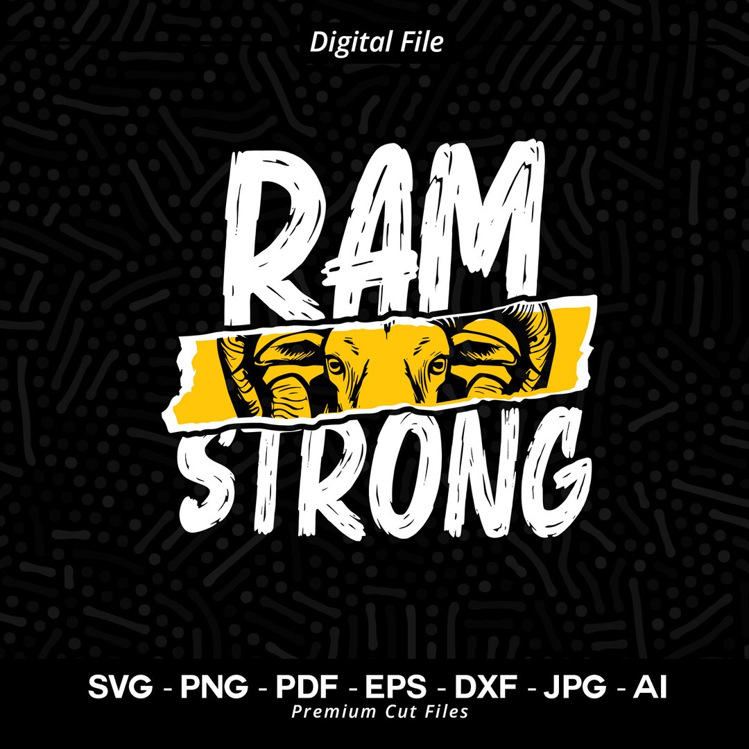 Ram Strong Svg Png, Ram Face Svg, Ram Svg, Rams Svg, Ram Shirt Design ...