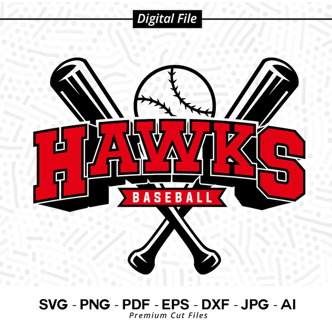 Hawks Baseball SVG PNG, Baseball Svg, Hawks Svg, Baseball Shirt Svg ...