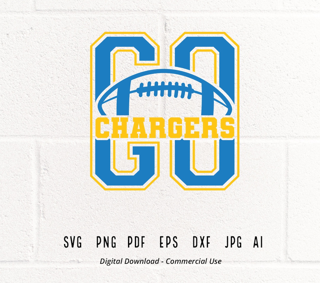 GO Chargers SVG, Chargers Mascot Svg, Chargers Svg, Chargers School ...