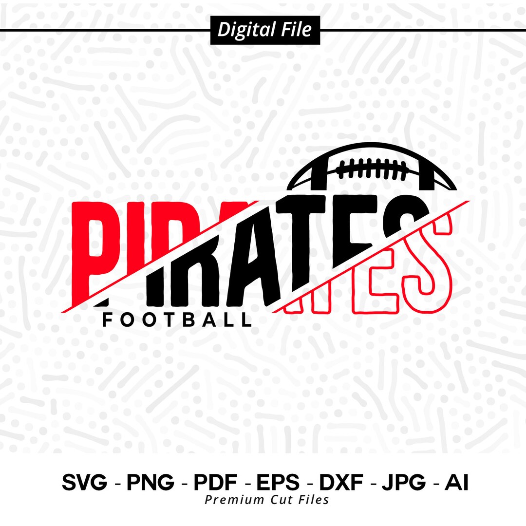 Pirates Football SVG, PNG, Clipart (digital Download) - Etsy