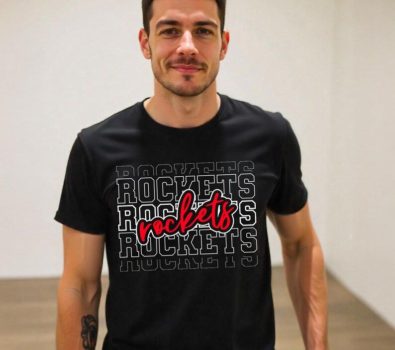 Rockets Stacked SVG, Mascot Cheer Design (digital Download) - Etsy