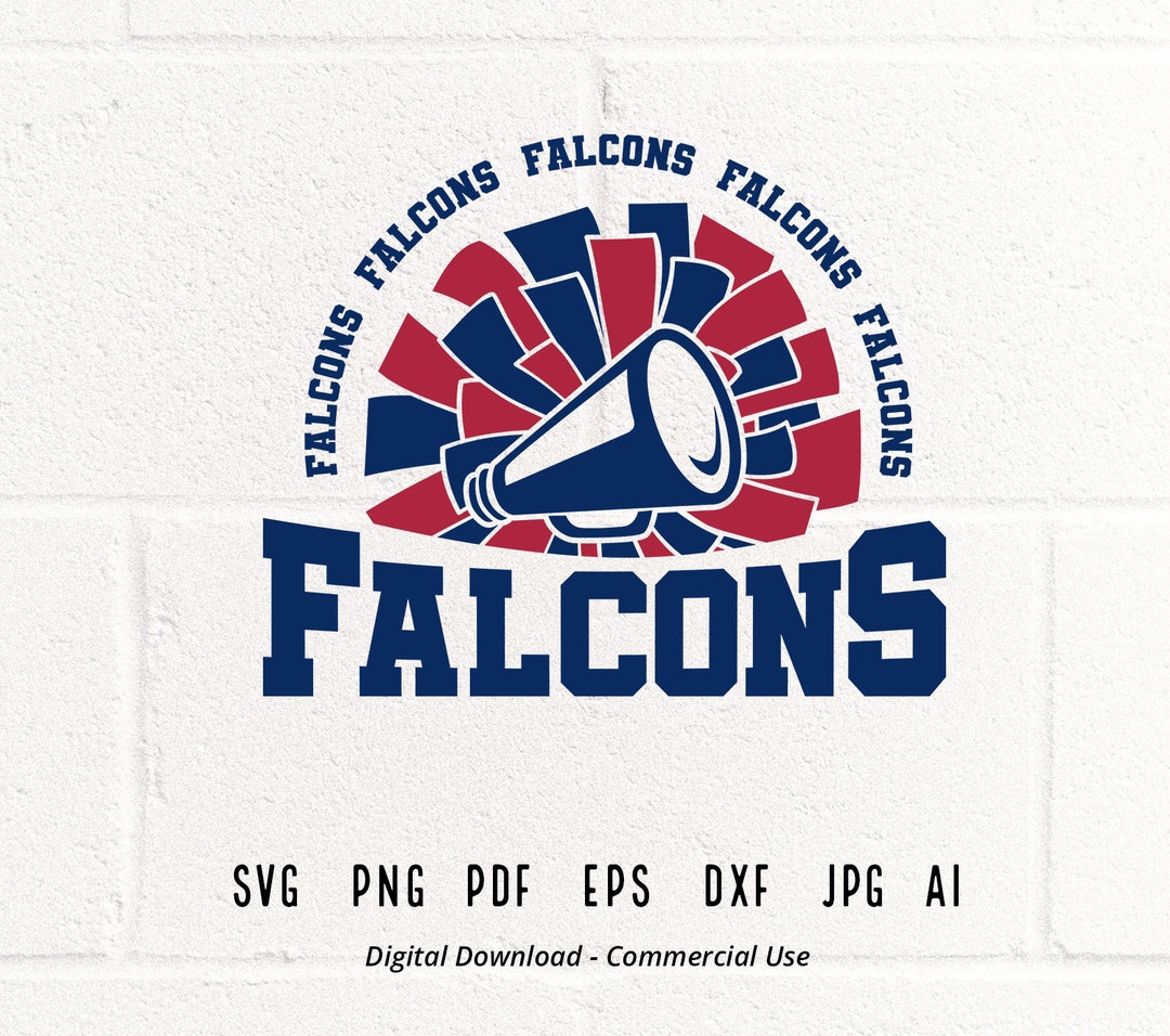 Falcons Cheer SVG PNG, Falcons Mascot Svg, Falcons Svg, Falcons Shirt ...