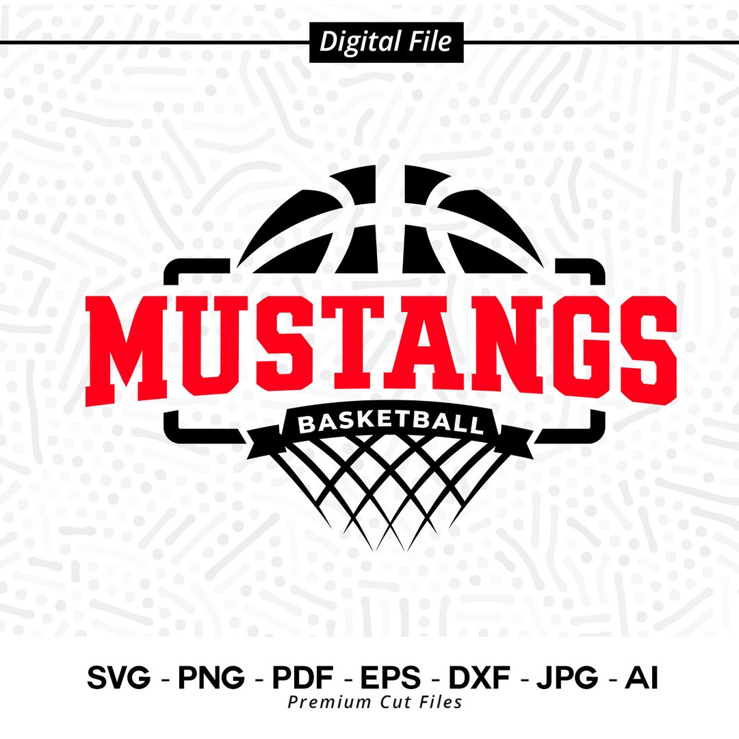 Basketball SVG PNG, Mustangs, Basketball, Svg, Mustang Basketball Svg ...