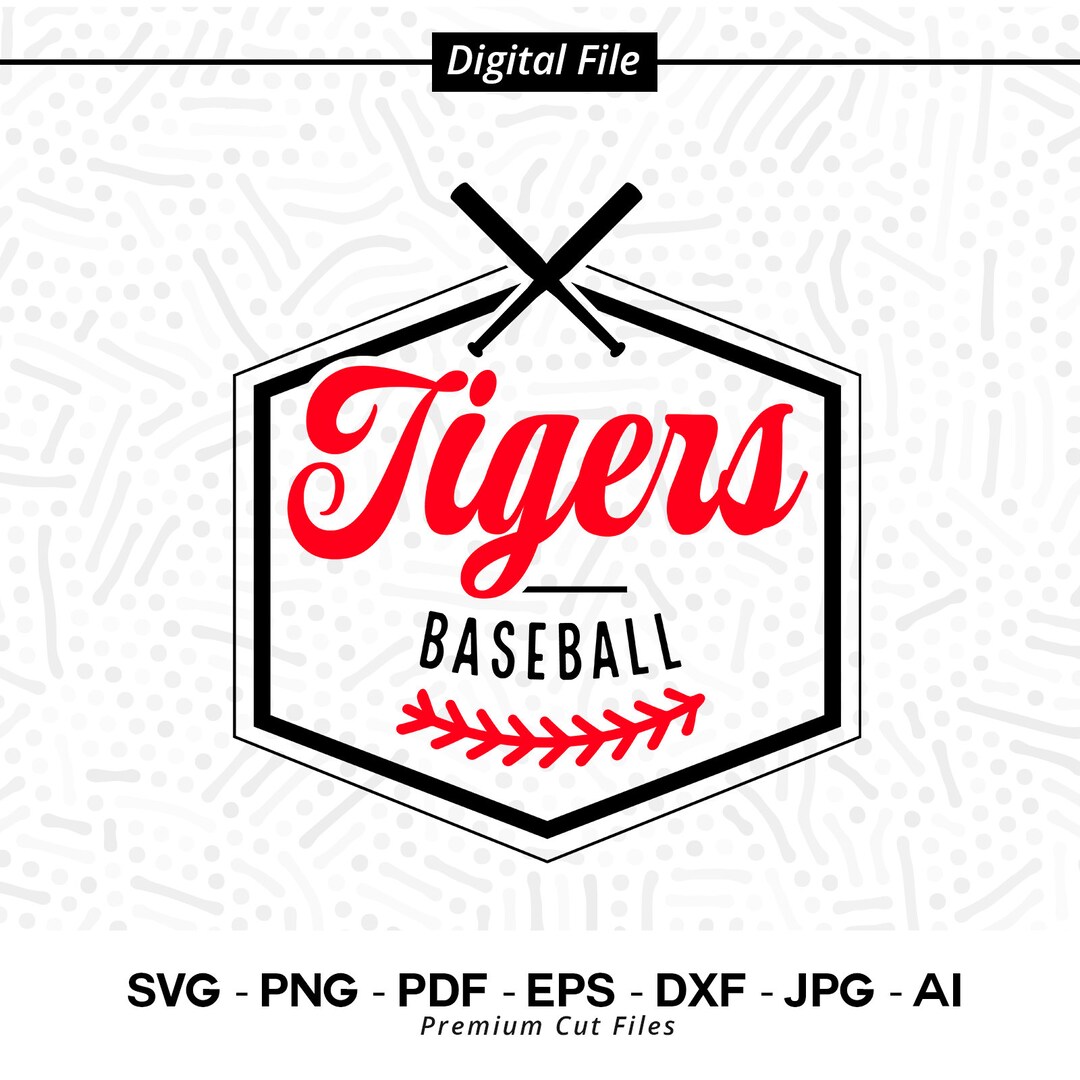 Baseball SVG PNG, Tiger Baseball, Tiger, Tigers, Baseball Svg, Tigers ...