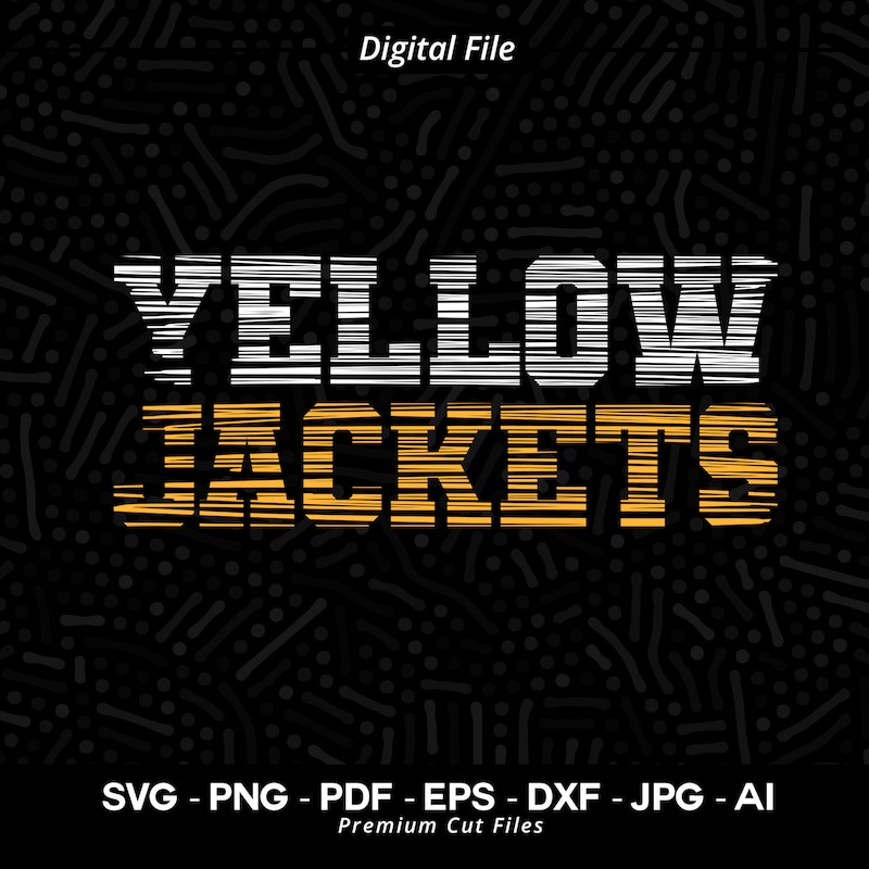 Yellow Jacket Mascot Svg - Etsy