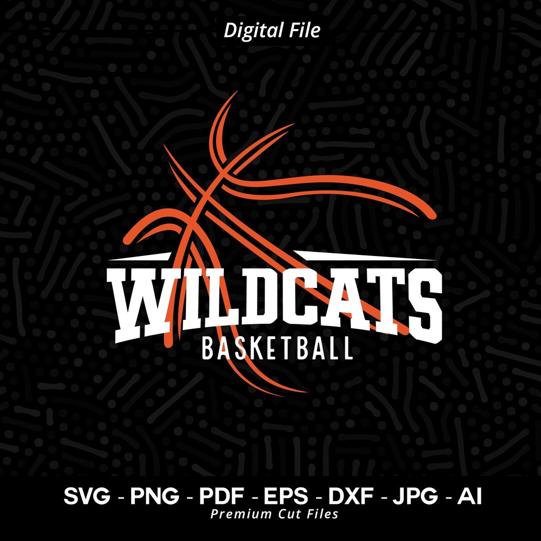Basketball SVG PNG, Wildcat Basketball, Wildcat, Wildcats, Basketball ...