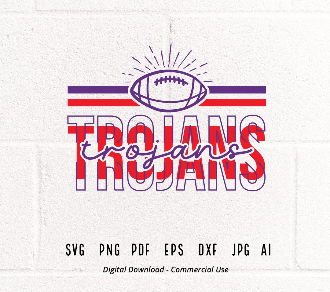 Trojan Football Svg, Trojan, Trojans, Football Svg, Png, Sublimation ...