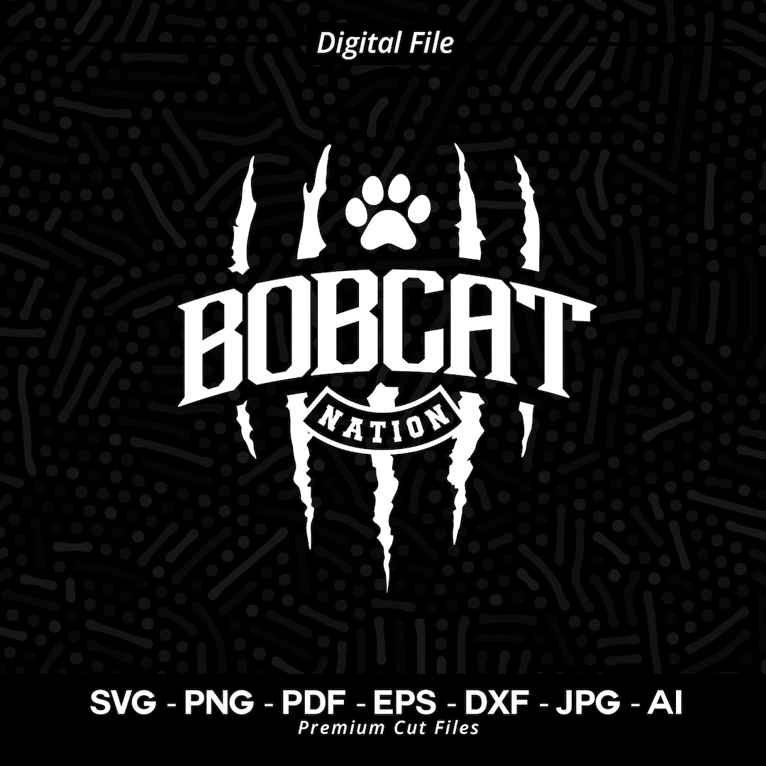 Bobcat Nation SVG, Paw Claw Design (digital File) - Etsy