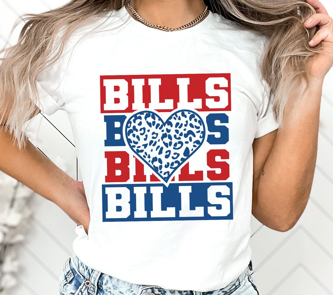 Bills SVG PNG Bills Mascot Svgbills Leopard Heart Bills - Etsy