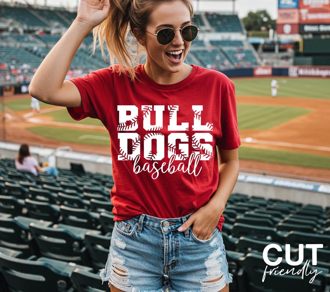 Bulldogs Baseball SVG, Team Shirt Design, Game Day Cut File - Etsy