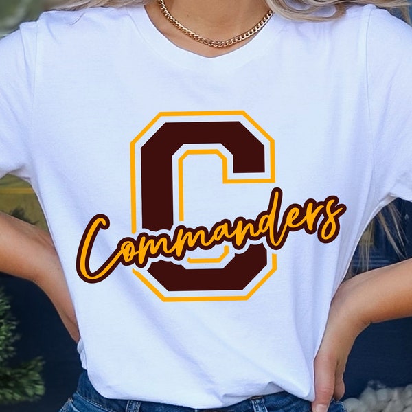 Commanders Shirt Svg - Etsy