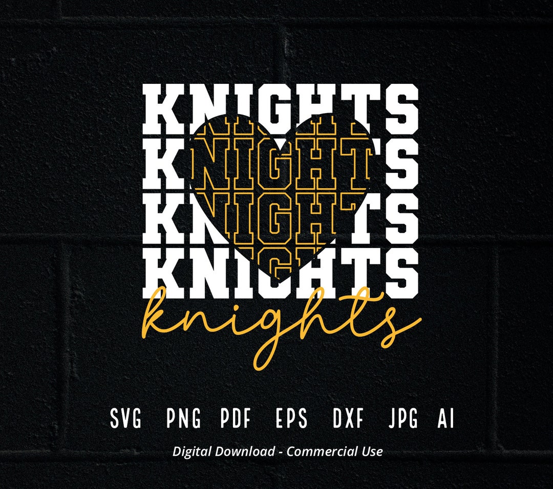 Stacked Knights SVG, Knights Mascot Svg, Knights Svg, Knights School ...