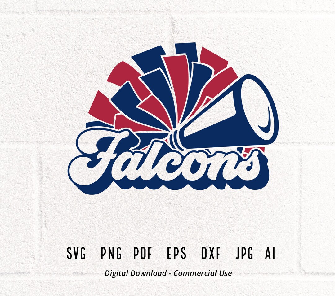 Falcons Cheer SVG PNG, Falcons Mascot Svg, Falcons Svg, Falcons Shirt ...