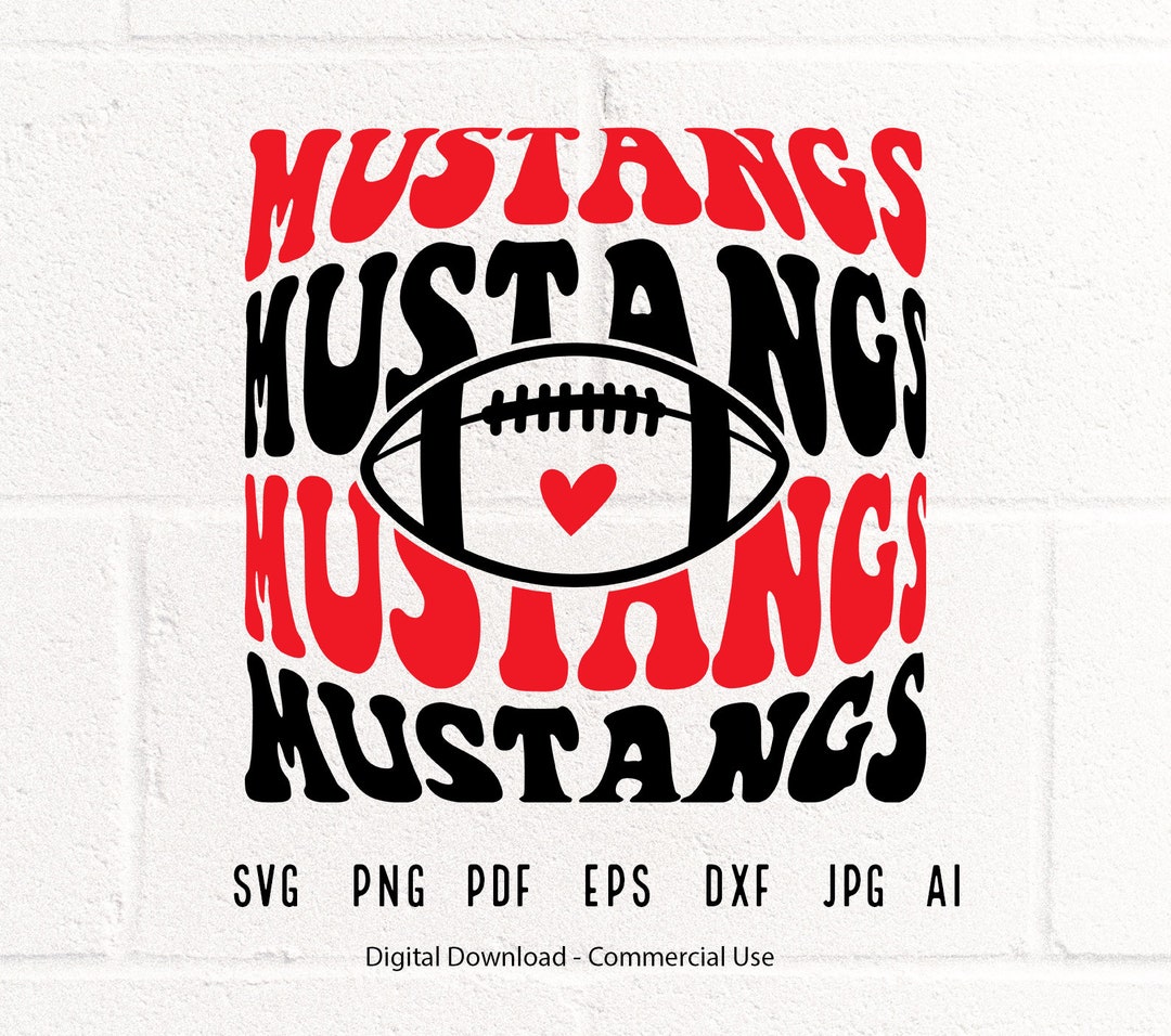 Mustangs Football SVG, Mascot Team Spirit (digital Download) - Etsy